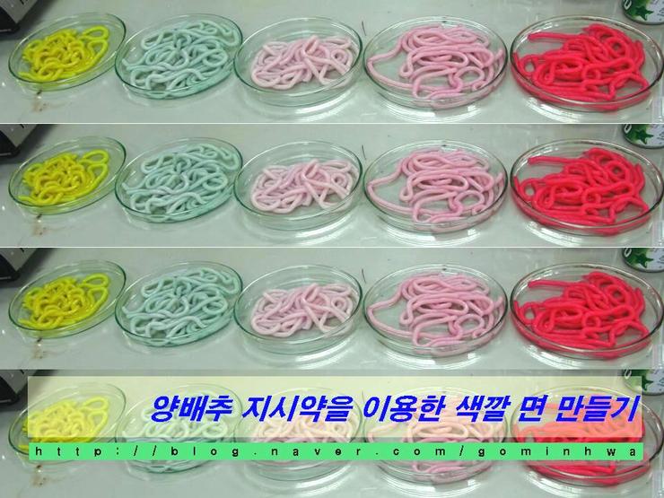 양배추 지시약 Exp 3 알록달록 색깔 면 만들기 네이버 블로그