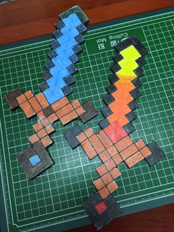 마인크래프트 칼 만들기 네이버 블로그