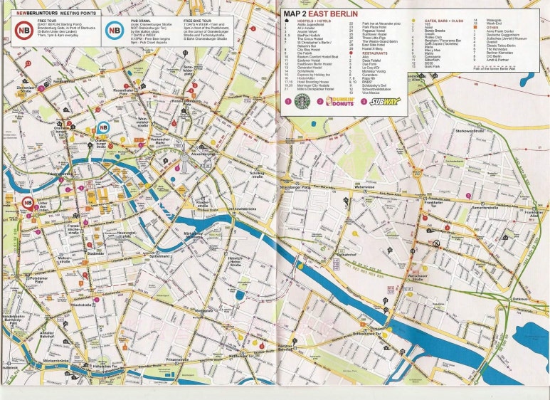 베를린 지도berlin Map 베를린여행코스 베를린장벽 위치 숙소지도전철트램버스노선도 시티투어맵 네이버 블로그