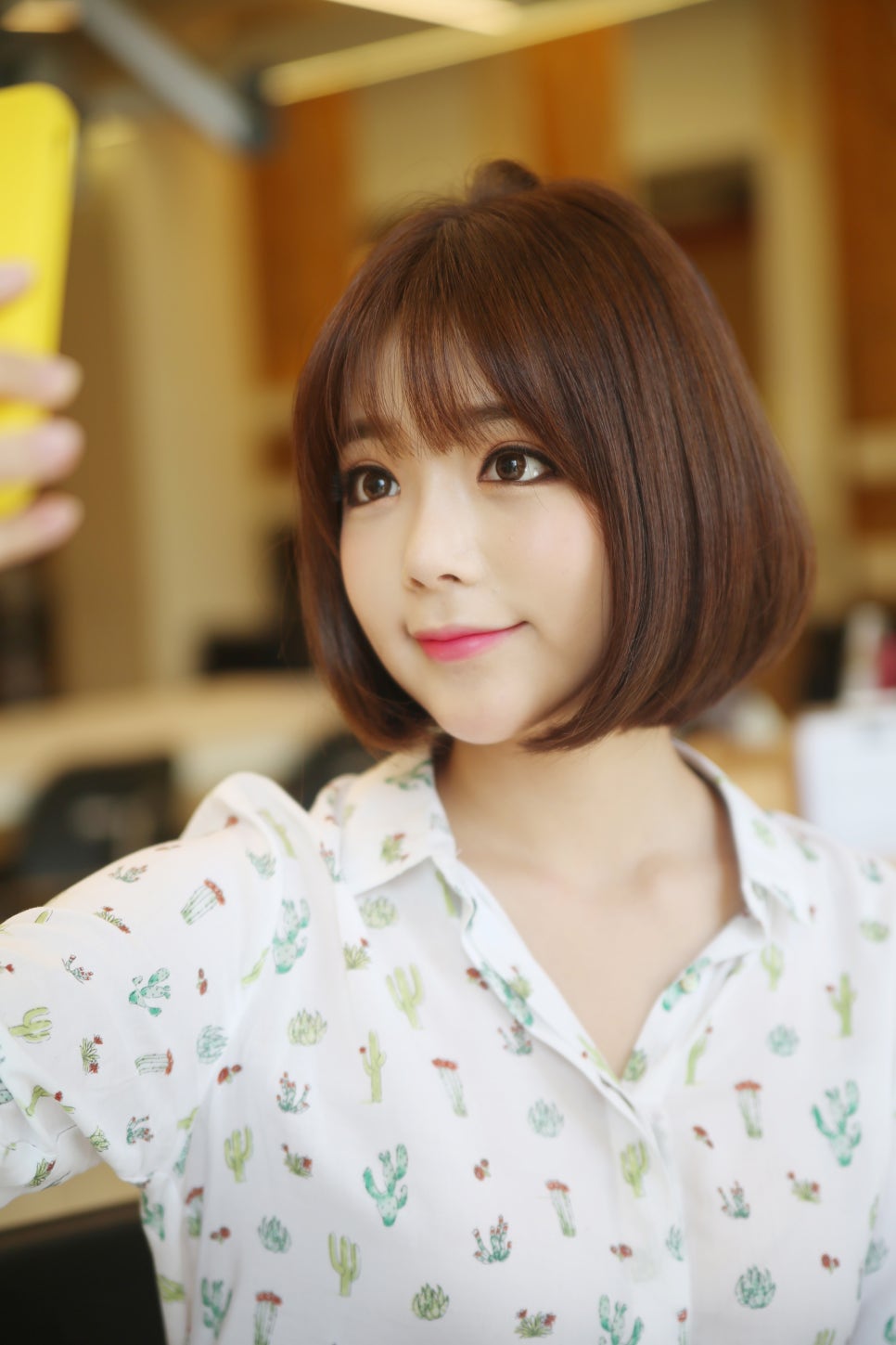 단발머리 볼륨매직 C컬 네이버 블로그