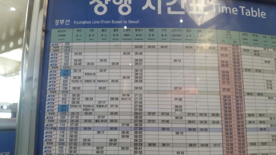대전역 기차시간표 Ktx 새마을호 무궁화 열차별 요약정리 네이버 블로그
