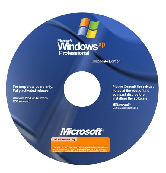 Windows XP Professional SP3 CD Label : 네이버 블로그