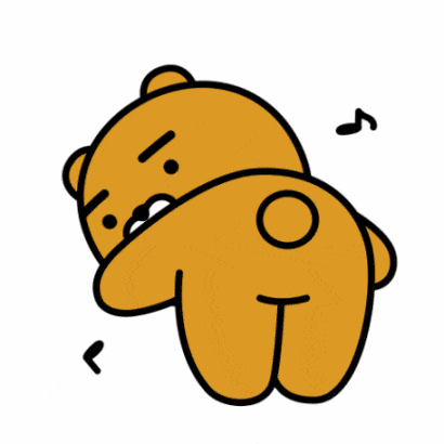 라이언 어피치 움직이는 그림 GIF gif 카카옥톡프렌즈 : 네이버 블로그