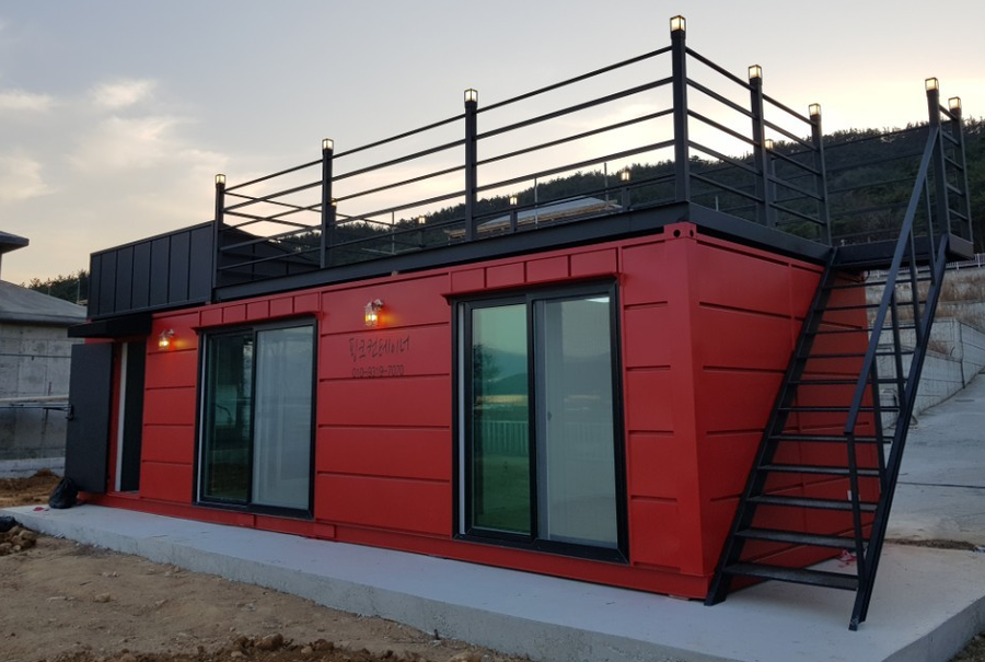 예쁜컨테이너하우스 2층컨테이너하우스 핑크 : 네이버 블로그